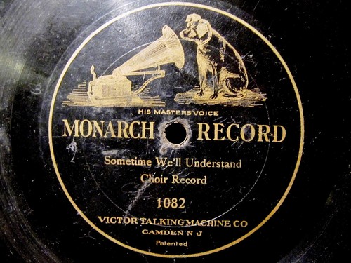 ANNOUNCED 1901 Victor MONARCH Pre-Matrix 1082 Choir Record Sometime Understand | eBay