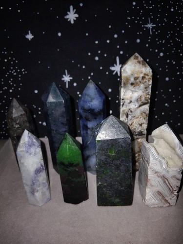 8pc Crystal Tower Bundle Mixed Materials Joblot | eBay UK