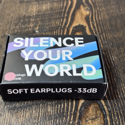 Pink Ear Plugs Washable 33dB Soft Silicone Reusable Sleep Snoring Work ...