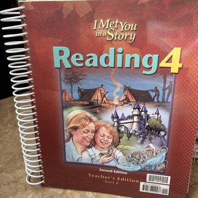 BJU Press Reading 4 Teacher's Edition PART 2 ONLY (Spiral Bound, Hard ...