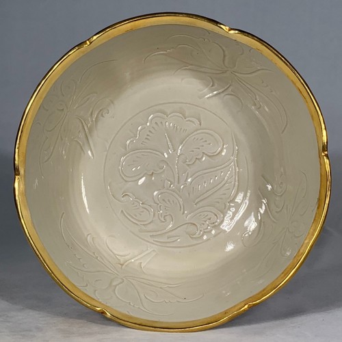 Chinese Antique Song Dynasty Ding Ware Porcelain Rimmed with Gold ...