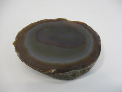 BRAZILIAN AGATE Semi Polished, 4" x 3" x 1", Nice Color, Geode, Fortification | eBay