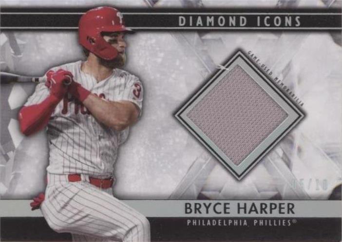 2019 Topps Diamond Icons - Single Player Relics Bryce Harper #SPR-BH ...