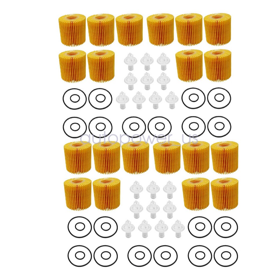 20x Engine Oil Filter Kit for Toyota Camry Sienna Highlander RAV4 2.5L ...