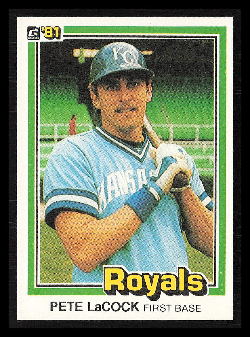Pete LaCock 1981 Donruss #344 Kansas City Royals | eBay