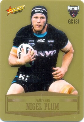 2012 Select NRL Champions Peel & Reveal GC131 Nigel Plum - Penrith ...