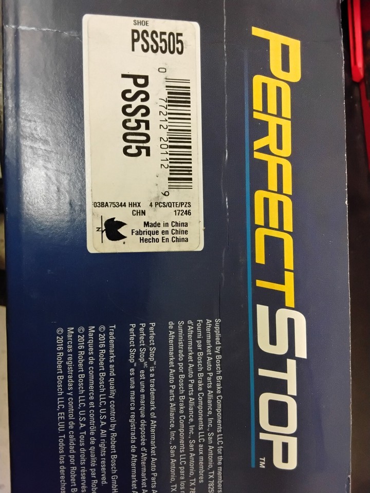 Drum Brake Shoe Perfect Stop PSS505 | eBay