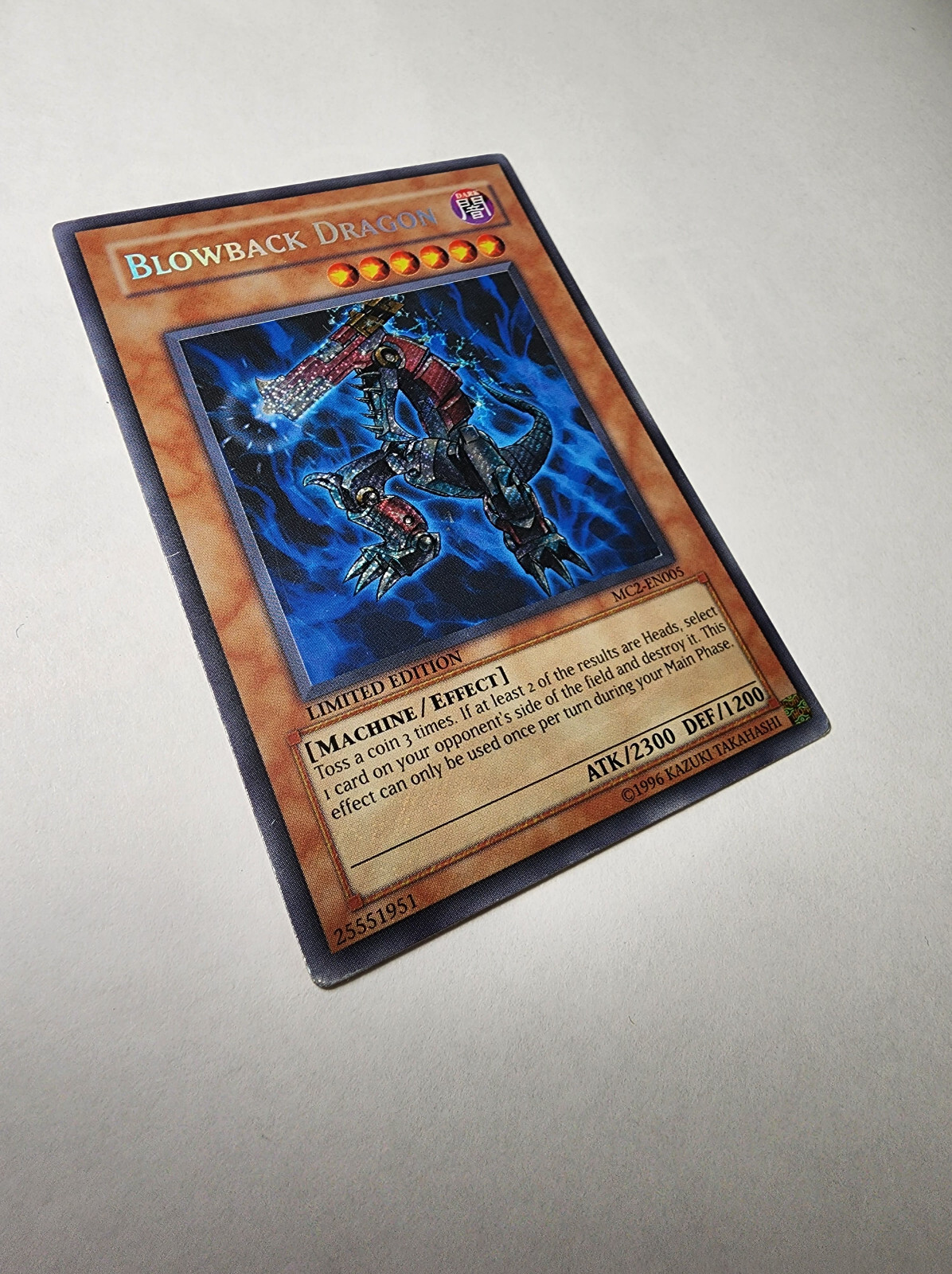 Yu-Gi-Oh Blowback Dragon MC2-EN005Limited Edition HOLO Bleed Bottom ...