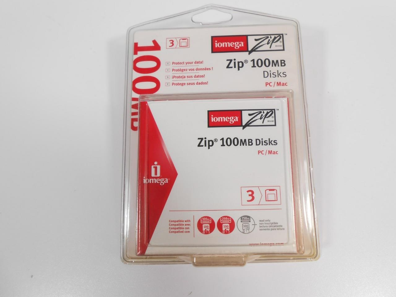 Pack of 3 IOMEGA 100 MB Zip Disks. NEW in Sealed Package. PC/Mac | eBay
