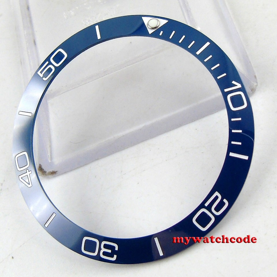 38mm black blue white green ceramic bezel insert for 40mm sub SKX 007 ...