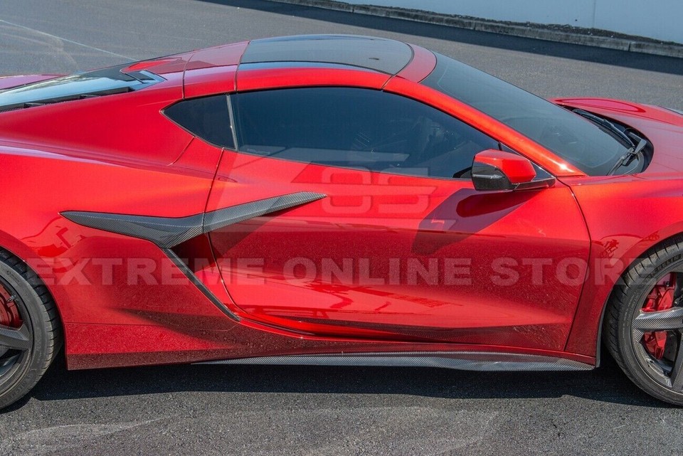 23-Up Corvette C8 Z06 Z07 CARBON FIBER Performance Front Splitter ...