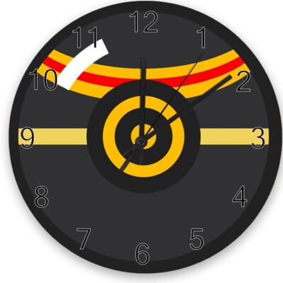 Pokeball Wall Clock Bedroom Wood Wall Clock Battery Powered 12 inch ...