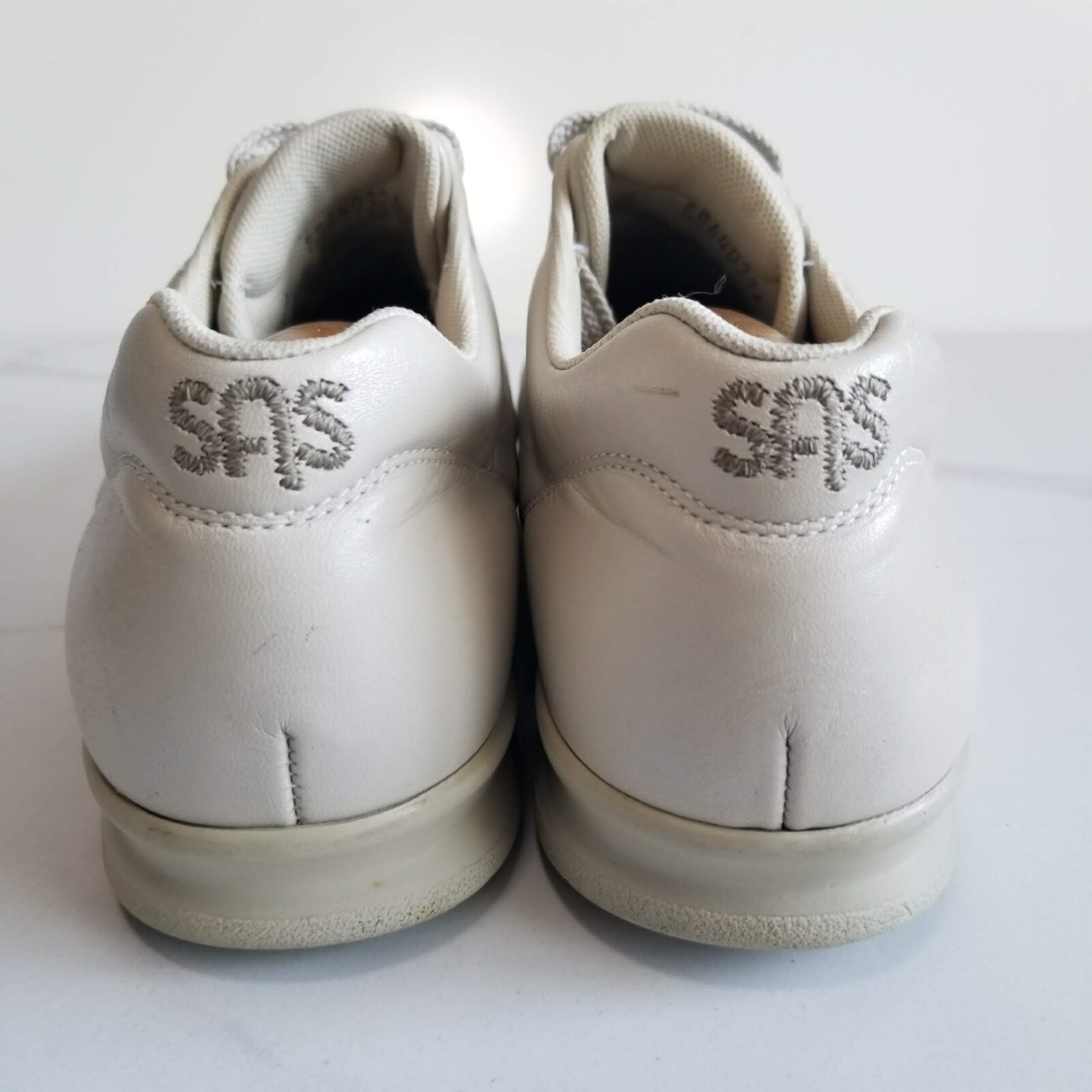 SAS Women's Free Time Walking Beige Bone Leather Shoe… - Gem