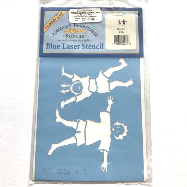 American Traditional Stencils Classics Dimensions & Blue Laser Stencils ...
