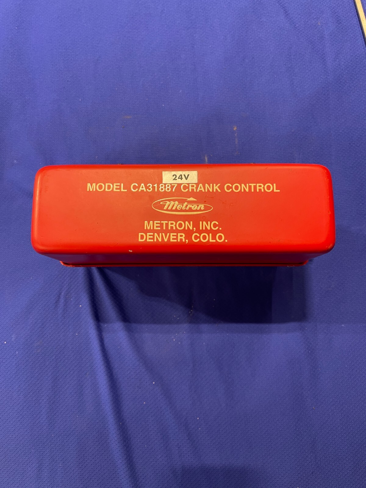 Metron FD2 diesel fire pump Crank Control CA31887 24 Volt negative ...