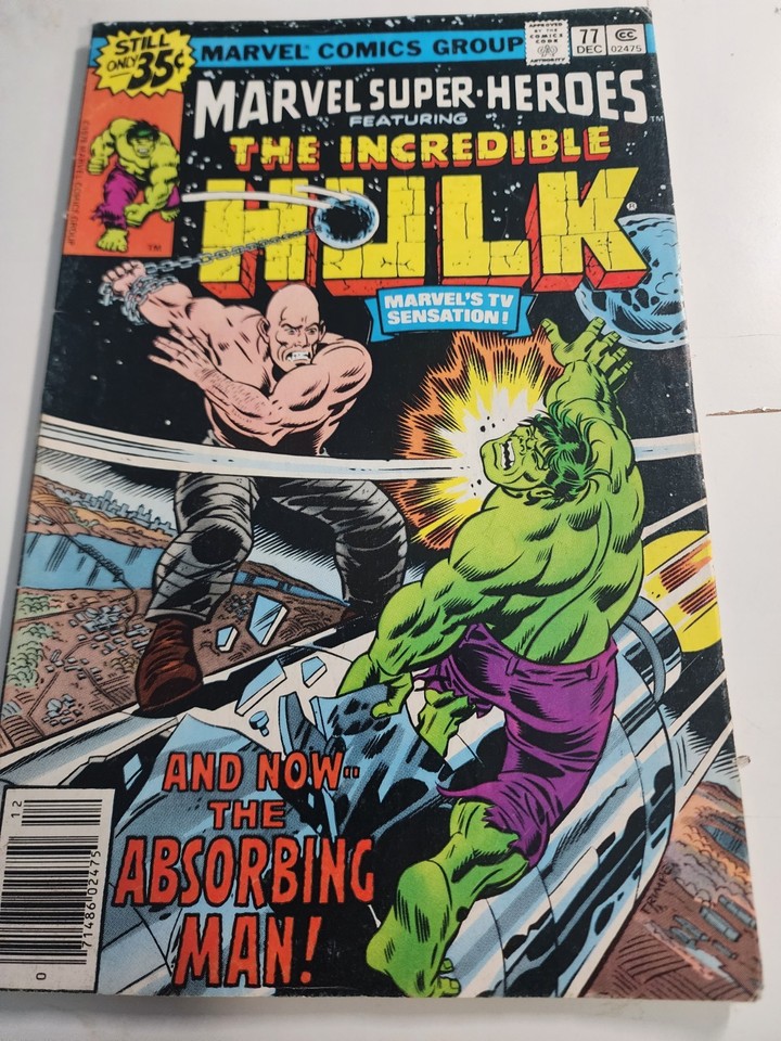 Lot of 10 Marvel Super-Heroes - Hulk, Sandman, Thing, Fantastic Four VG ...