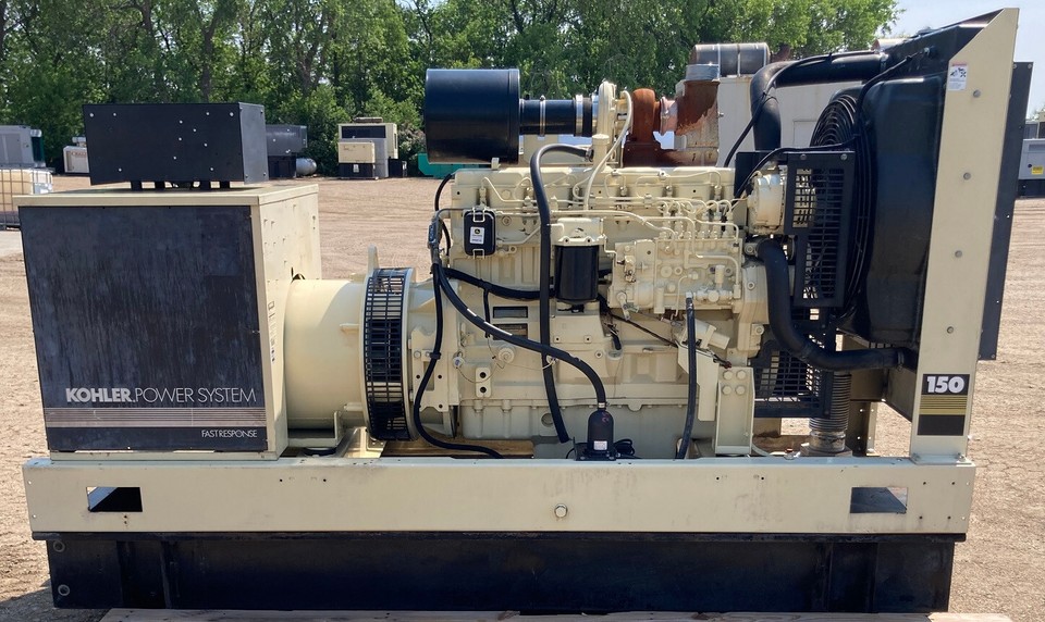 150 kw Kohler / John Deere Diesel Generator - 8.1L 6 Cyl. - 782 Hours ...
