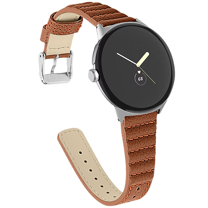Premium Leather Wrist Band Strap For Google Pixel Watch 1 2 Replacement ...
