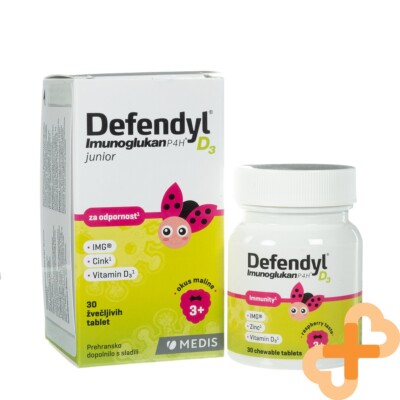 DEFENDYL-IMUNOGLUKAN P4H D3 Junior 30 Chewable Tablets Food Supplement ...
