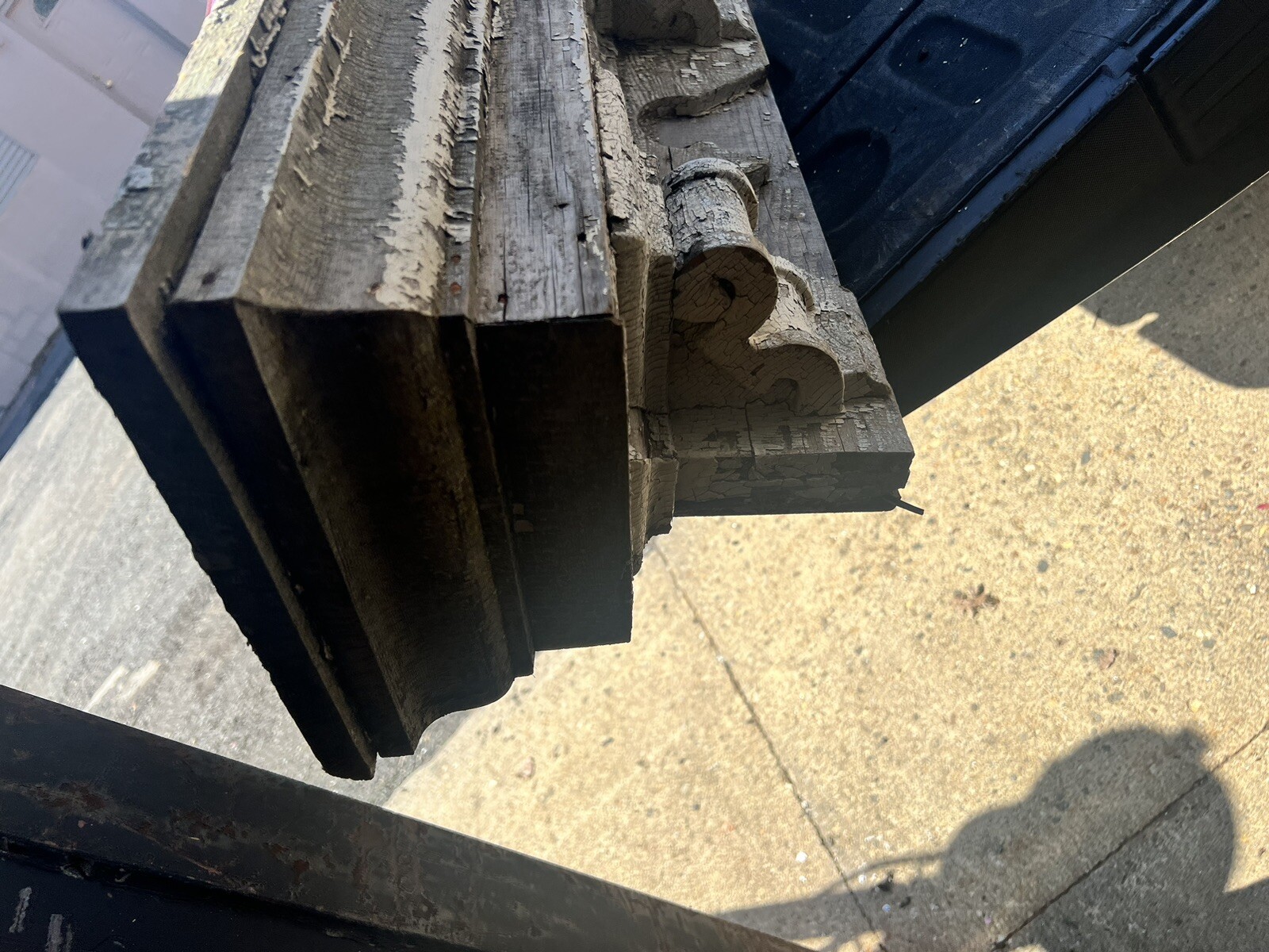 c1870 victorian window header pediment Italianate beefy 57” L x 11”d x ...