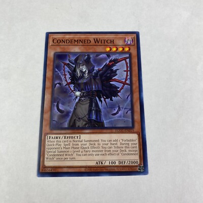 Yugioh Condemned Witch Eg01-en019 Egyptian God Deck Obelisk The ...