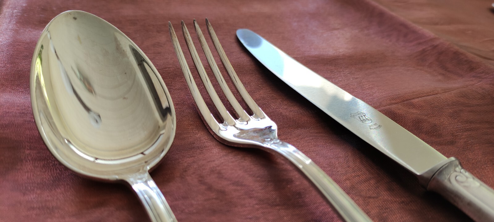 Wellner Mozart 90er Silber 18 tlg. Besteck für 6 Personen versilbert 90 ...