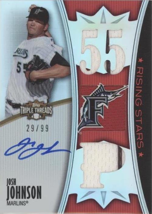 2010 Topps Triple Threads - Rising Stars Josh Johnson #144 /99 (AU, MEM ...