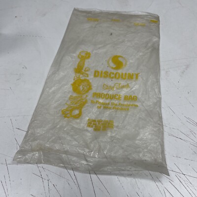 ORIGINAL RETRO Safeway Supermarket Food Bag Plastic Shopping Produce ...