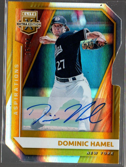 2021 Elite Extra Edition Aspirations Die Cut Gold #81 Dominic Hamel ...