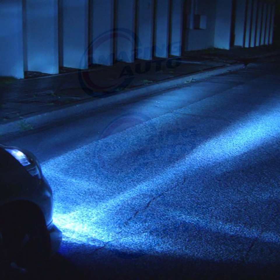 9007 HB5 8000K Ice Blue LED Headlight Bulbs High Low Beam Conversion ...