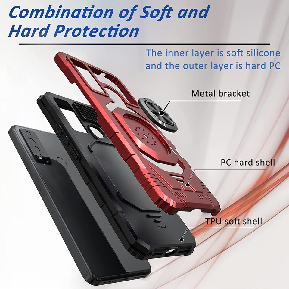 For Samsung XCover 6 Pro Shock Proof Case +Screen Protector Magnetic ...