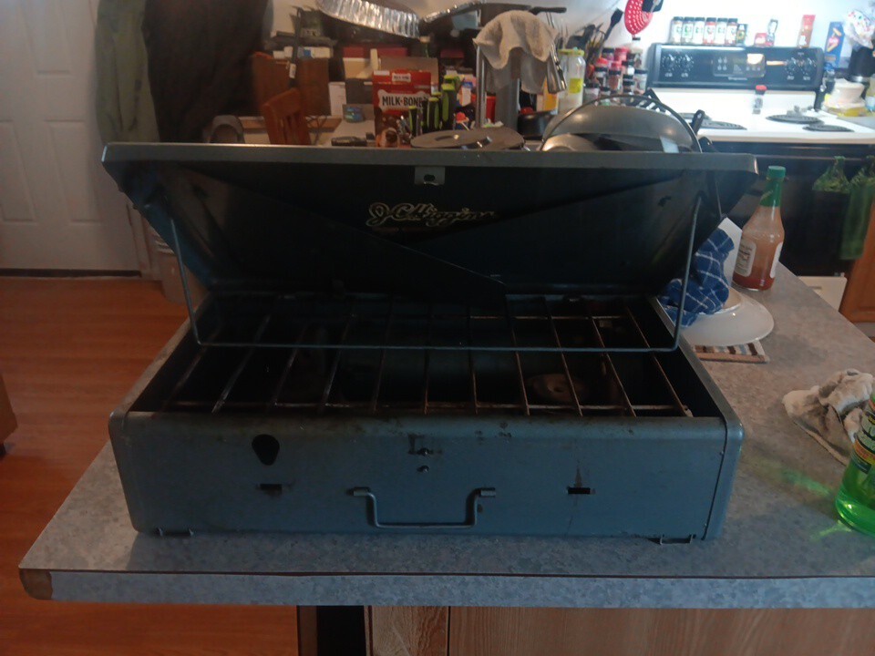 Vintage J. C. Higgins Sears Gas 2 Burner Camp Stove USA 710 740 40 It ...