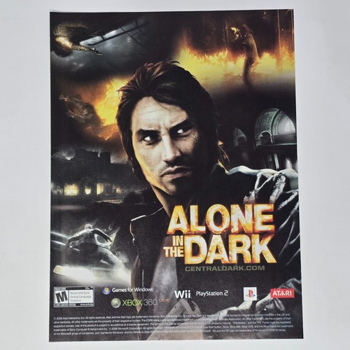 Alone in the Dark Xbox 360 Wii PS2 PC Atari Print Ad/Poster Official ...