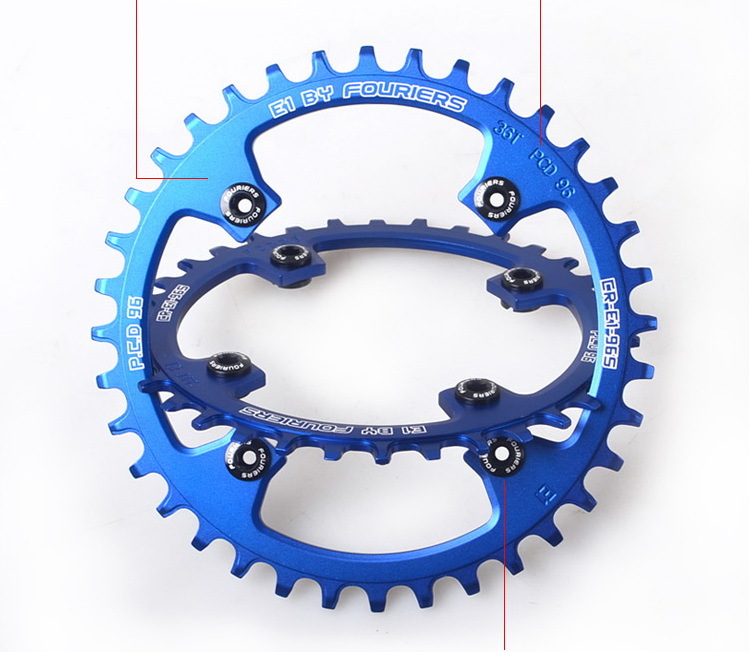 FOURIERS PCD 96 Chainring 32/34/44/48T Teeth Mountain Bike MTB Bicycle ...