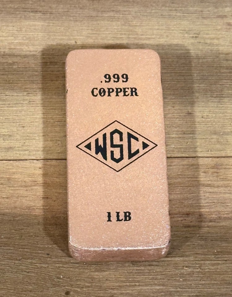 1 lb Pure .999 Copper Bar Customized | Hand poured fine .999 pure ...