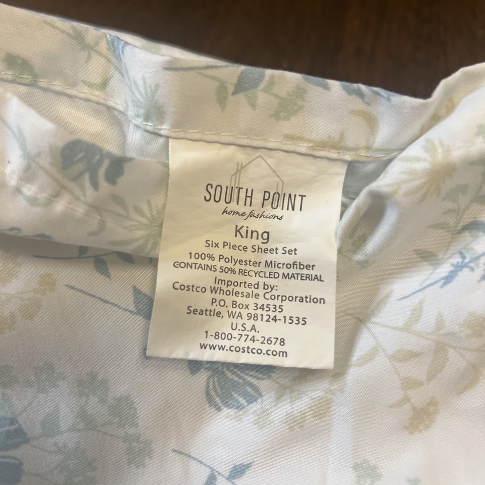 King Bed Set - Floral Microfiber Sheets - South Point | eBay