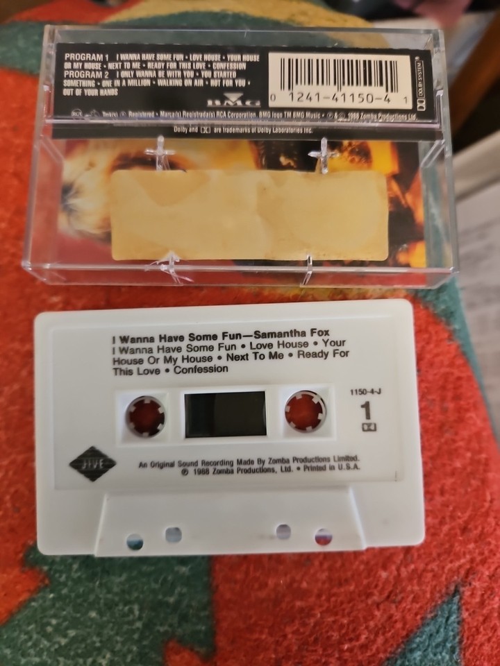 SAMANTHA FOX Cassette I Wanna Have Some Fun RCA Zamba 1988 Pop | eBay