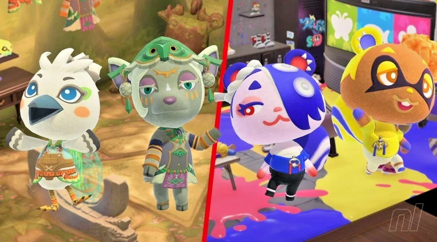 Animal Crossing Crossover amiibo Complete Set of Four Zelda / Splatoon ...