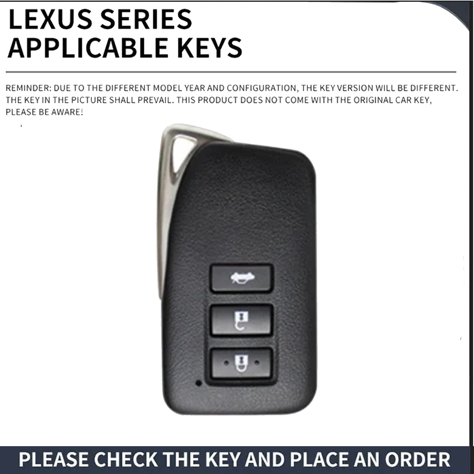 3 Button TPU Remote Key Fob Case Cover For Lexus IS ES RX GS 200 300 ...