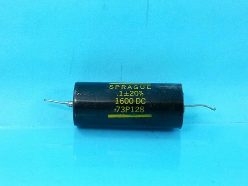 Sprague Black Beauty .01 uf 1600v Oil Capacitor PIO guitar amp tone cap ...