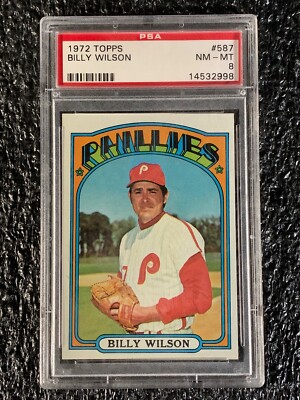 1972 Topps Baseball #587 Billy Wilson PSA 8 | eBay