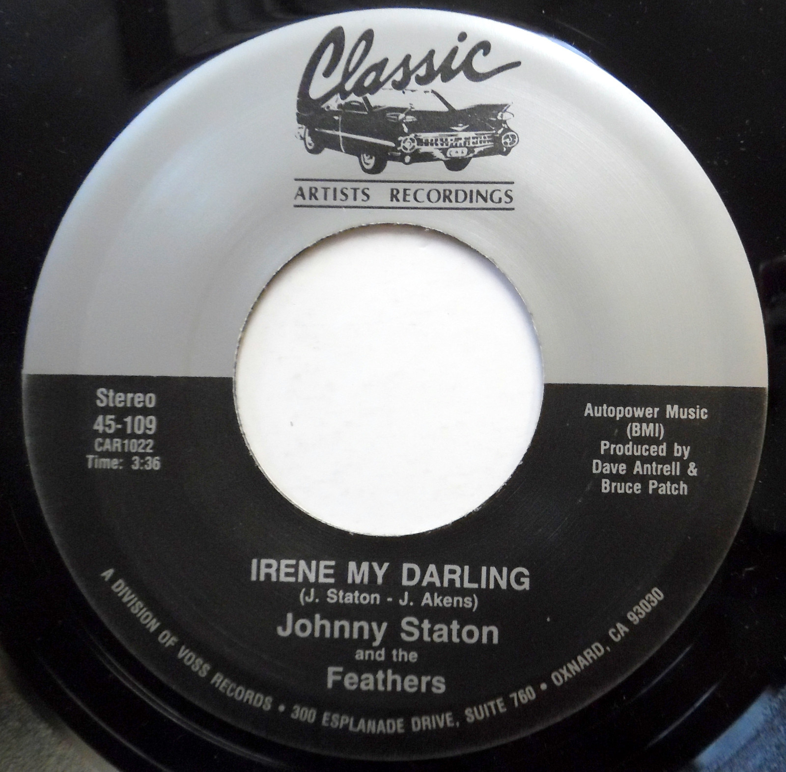 JOHNNY STATON & FEATHERS mint minus doowop 45 Charlene / Irene My ...