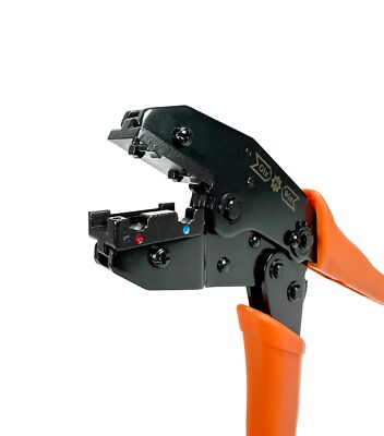 Interchangeable Ratchet Crimp Tool For Insulated Flag Terminal AWG 22 ...