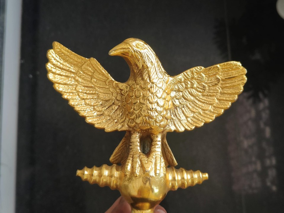 Roman Aquila Eagle Standard Full Bronze Medieval Roman Eagle sculpture ...
