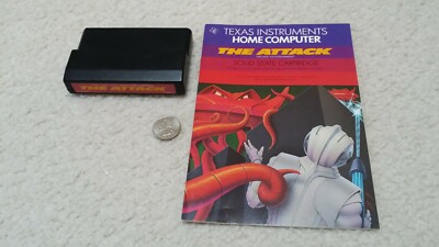 Texas Instruments TI-99 4A computer cartridge & manual, The Attack | eBay