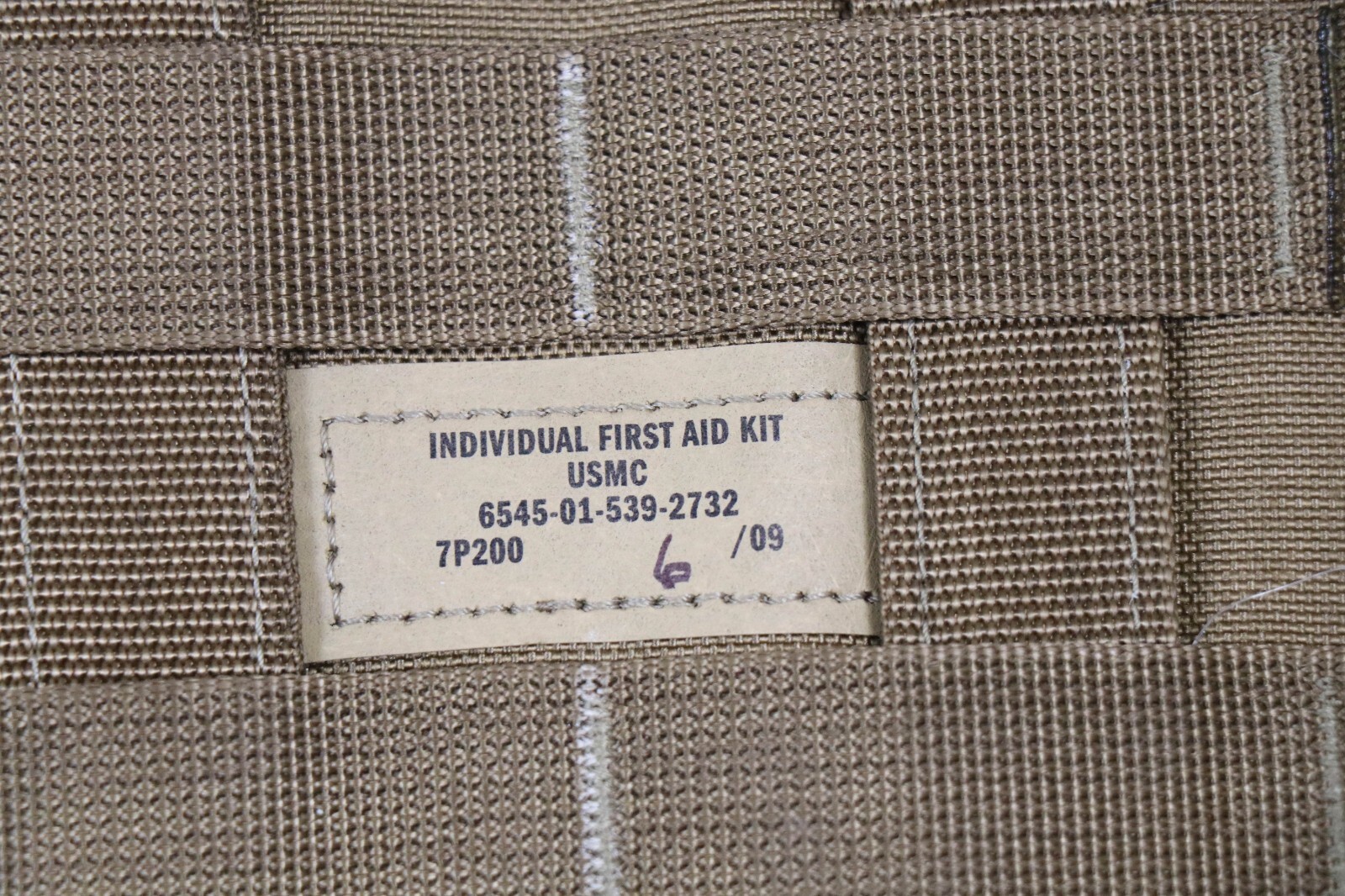 USMC Molle II Coyote Individual First Aid Kit Pouch IFAK A1 Marine Corp ...