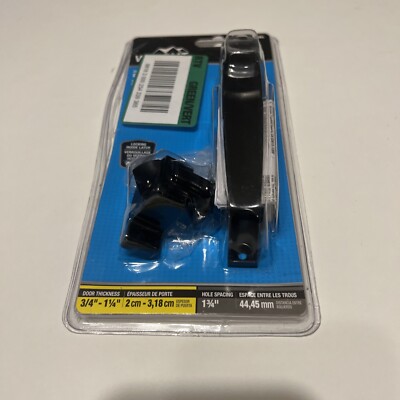 Wright Screen Storm Door Handle Push Button Black Locking Lock Inside ...