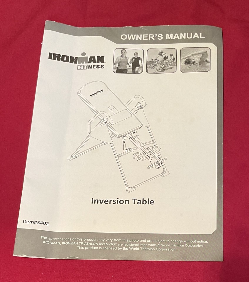 Ironman Fitness Inversion table - Barely Used | eBay