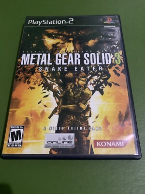 Metal Gear Solid 3 Snake Eater PlayStation 2 PS2 Black Label Complete ...