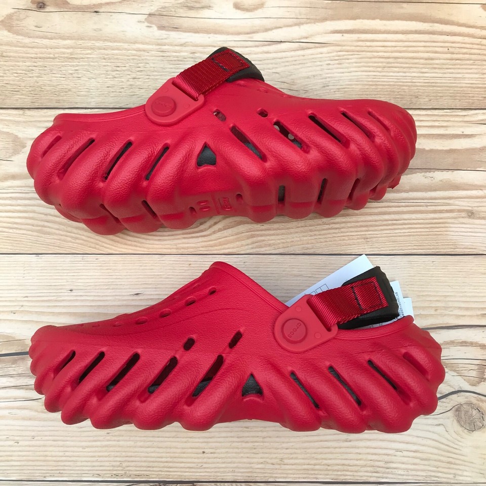 Crocs Echo Clog Red & Black Select-a-Size | eBay